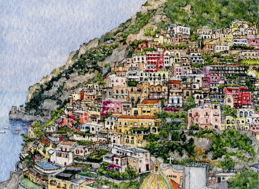 Positano Bites Deep – Art We Wonderful by Marion Younan